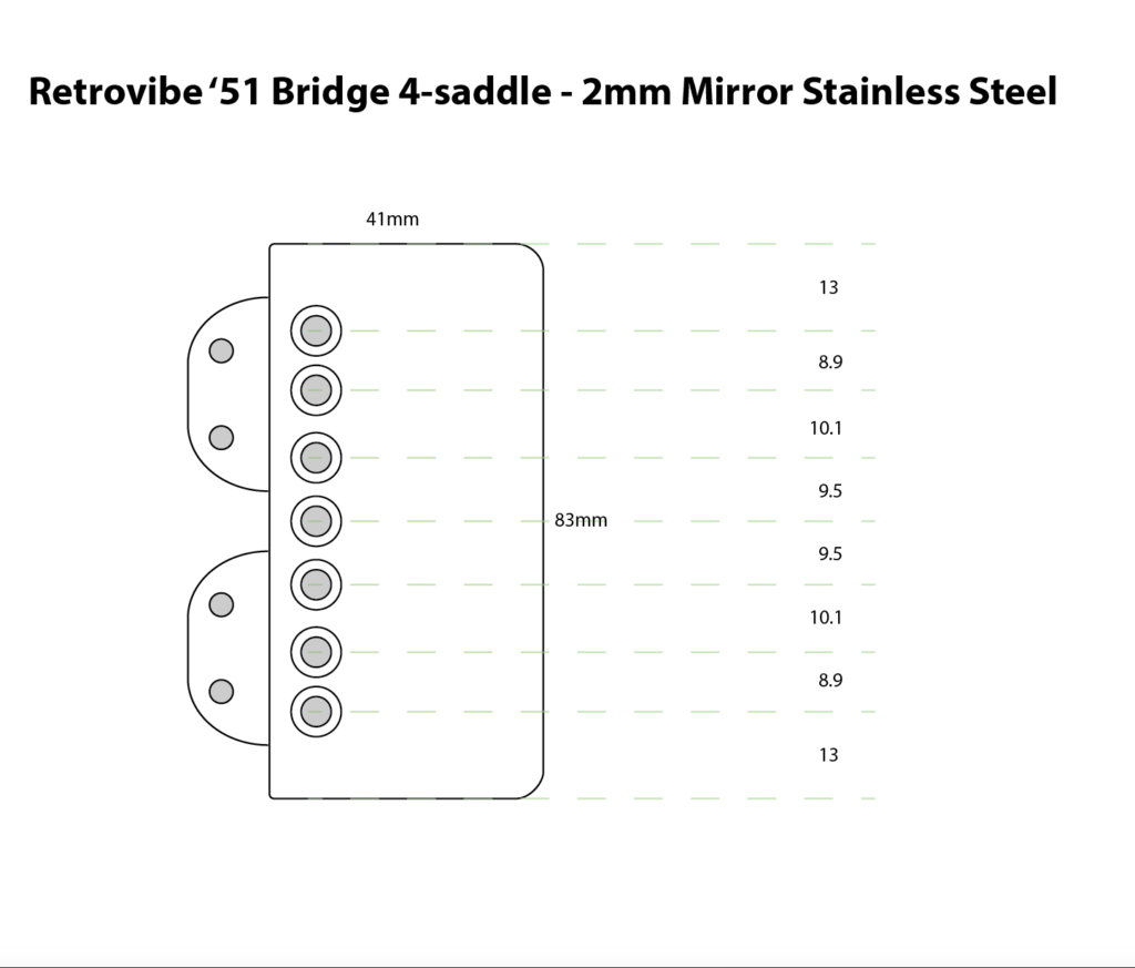 Fully compensatable bass bridge for 51 Precision string thru, brass or ...