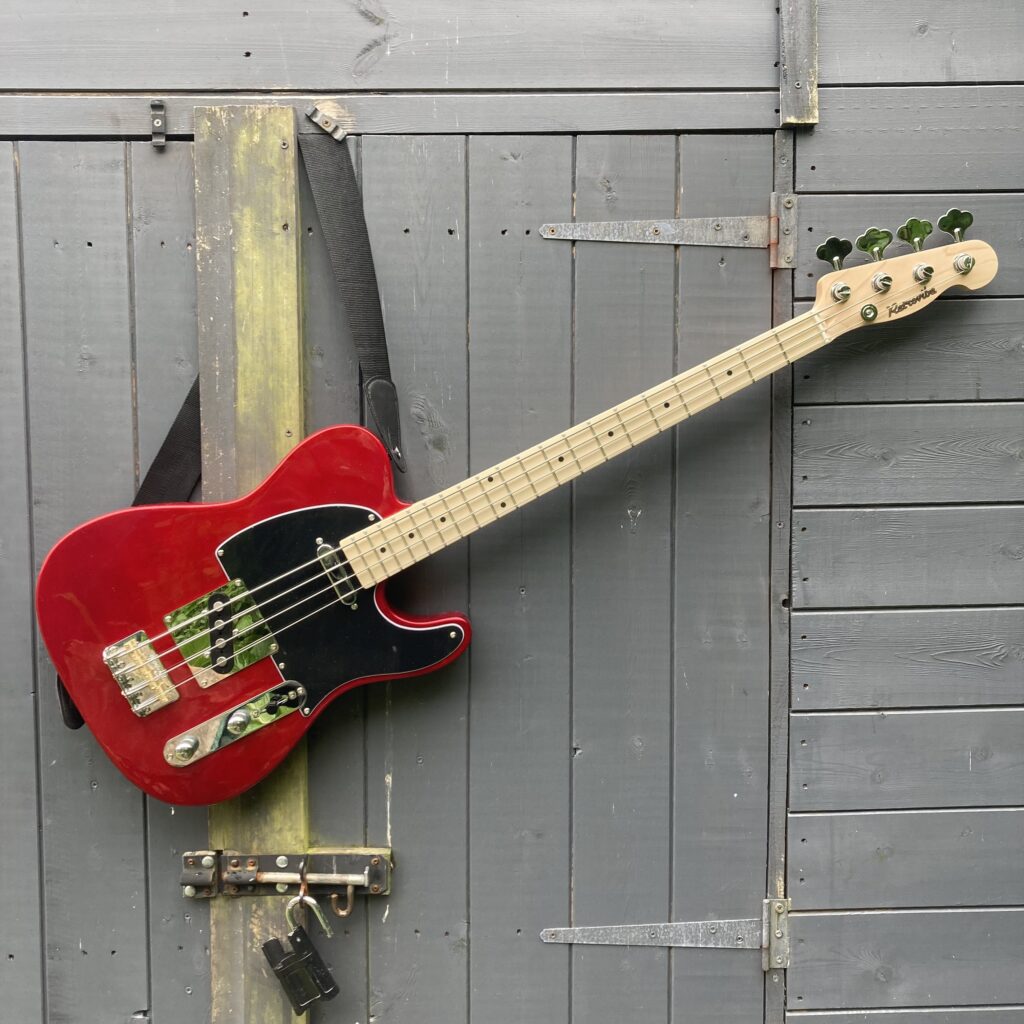 Retrovibe T30 Telecaster Bass 30.6″ short scale T-BOSS Telebass pickups ...
