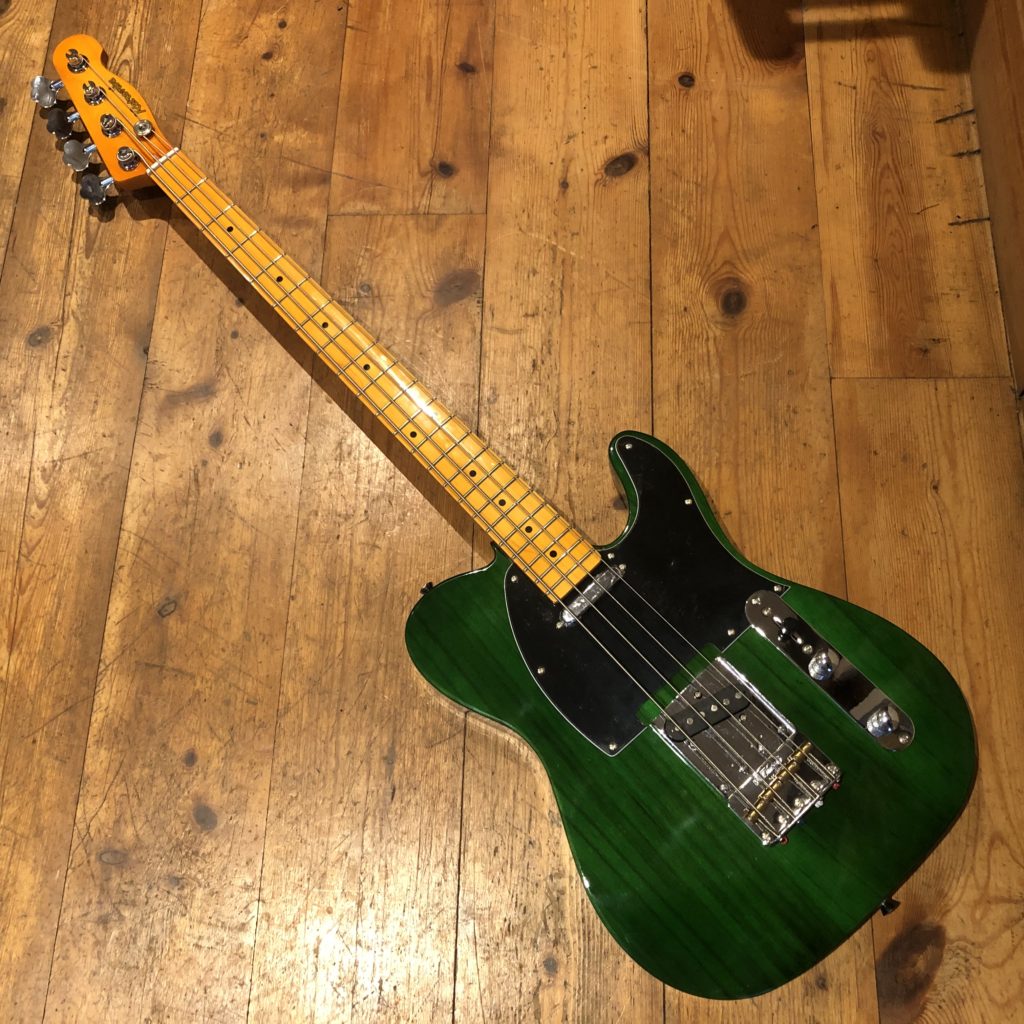 Retrovibe T30 Telecaster Bass 30.6″ short scale Trans Green – Gorgeous ...