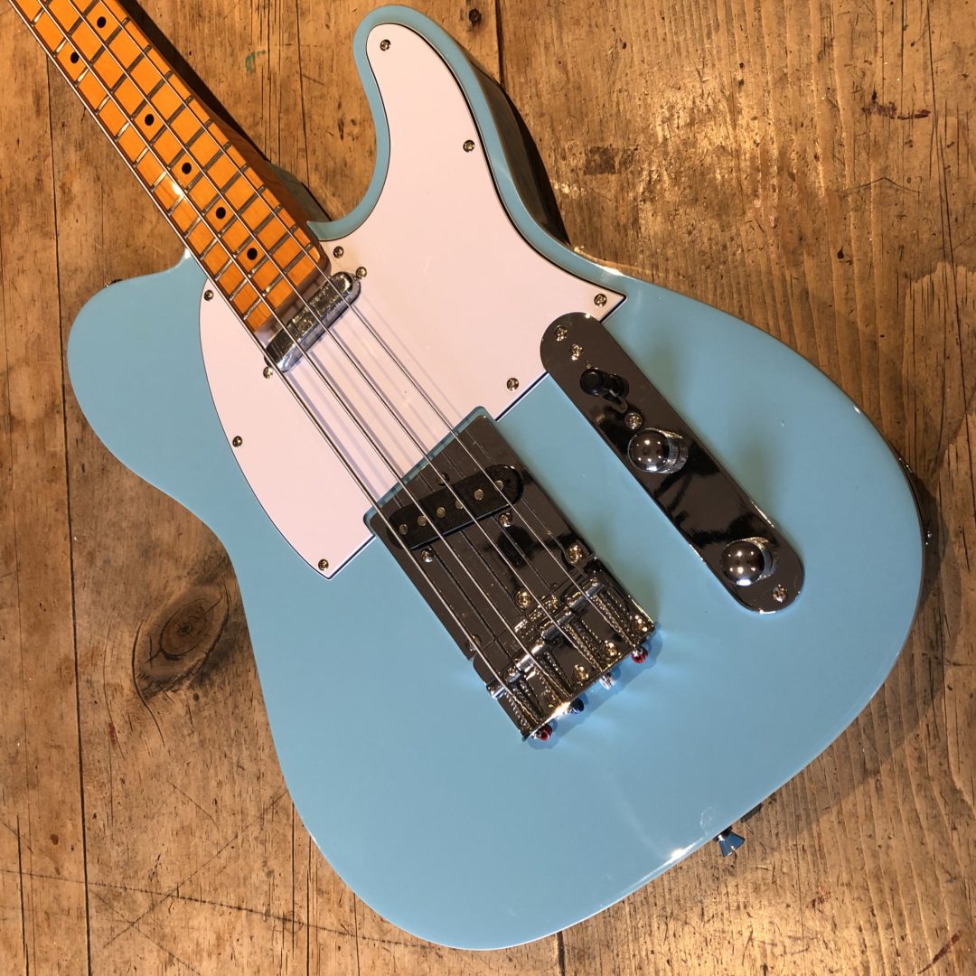 Retrovibe T30 Telecaster Bass 30.6″ short scale Surf Blue – Stunning ...