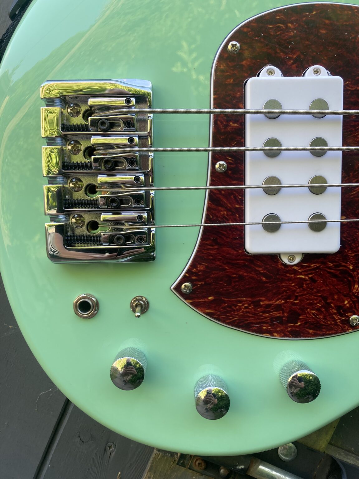 Retrovibe Davie504 EVO Custom Modified Bass 34″ scale – Surf Green ...
